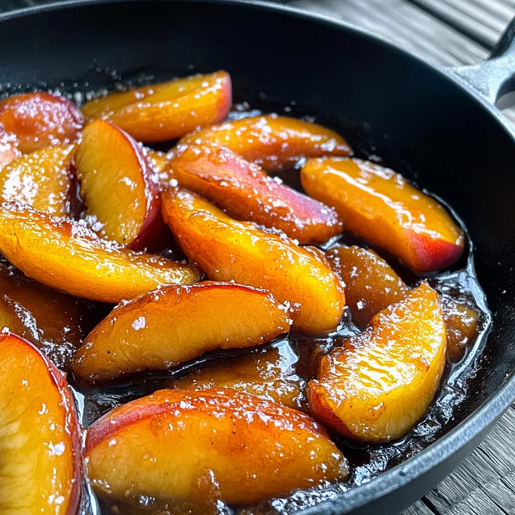 Caramelized Skillet Peaches