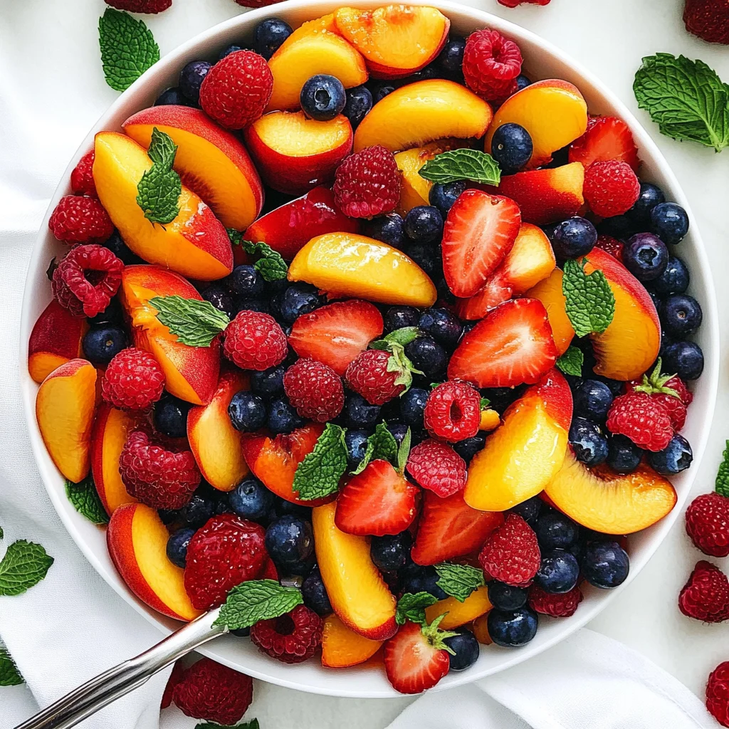 Peach Berry Fruit Salad Recipe