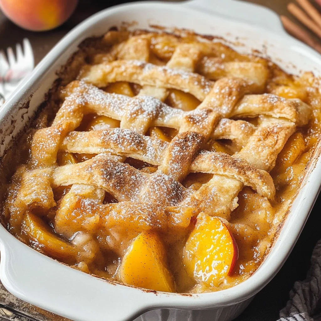 Southern Peach Cobbler Recipe with Canned Peaches